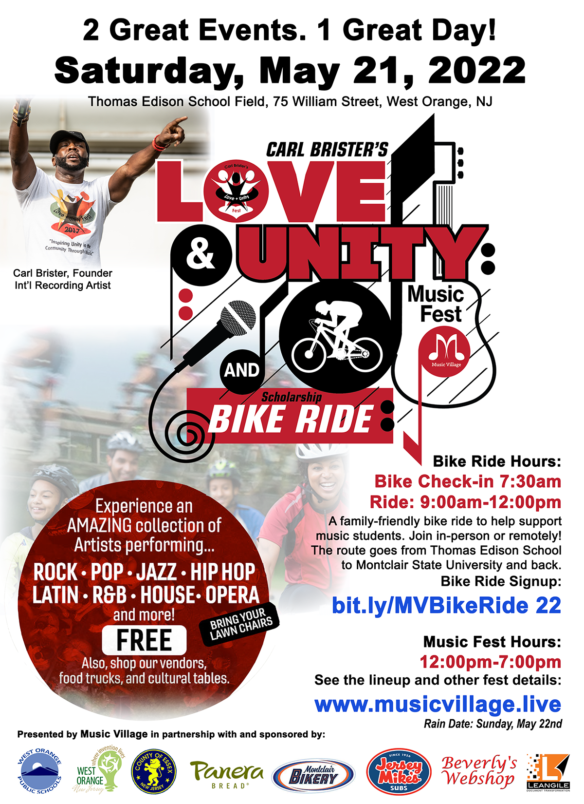 2022 Love+Unity Music Fest & Scholarship Bike Ride